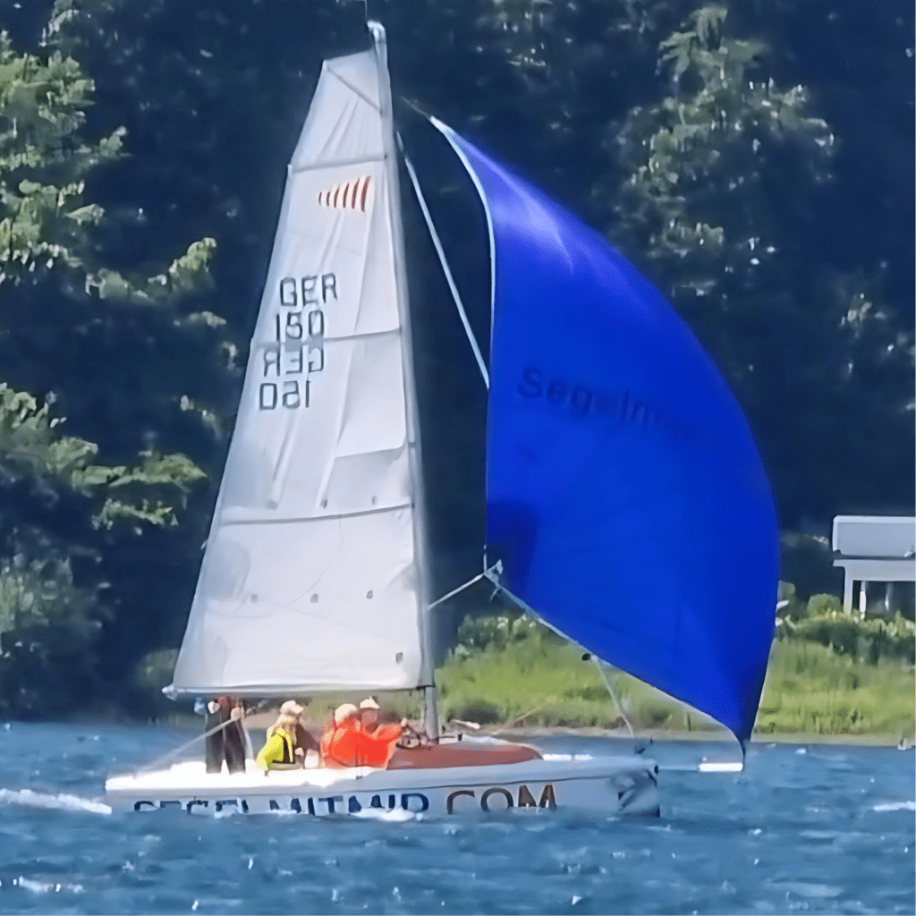 Gennaker Kurs Segeln unter Gennaker auf dem Sorpesee
